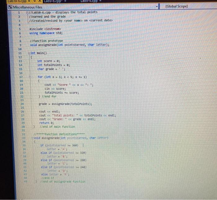 Solved LAB 10-6 Debug Follow the instructions for starting | Chegg.com