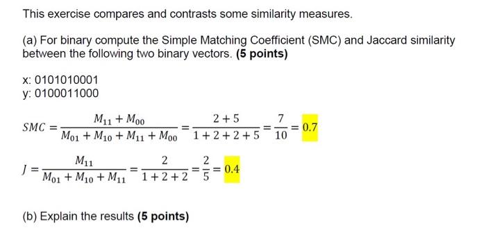Solved This exercise compares and contrasts some similarity | Chegg.com
