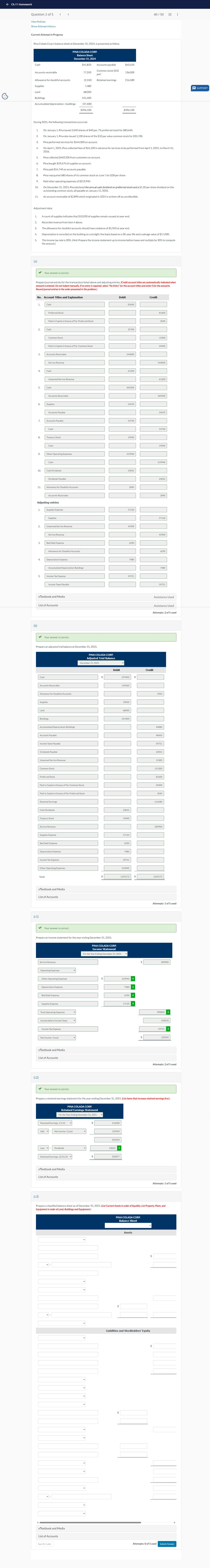 Solved Prepare a classified balance sheet as of December | Chegg.com