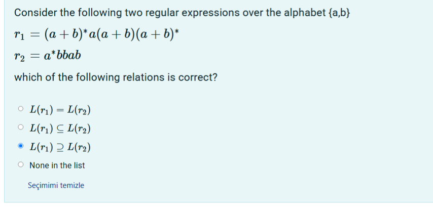 Solved Consider the following two regular expressions over | Chegg.com