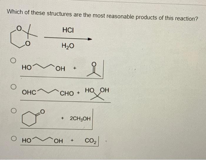 Solved which of these structures are the most reasonable | Chegg.com