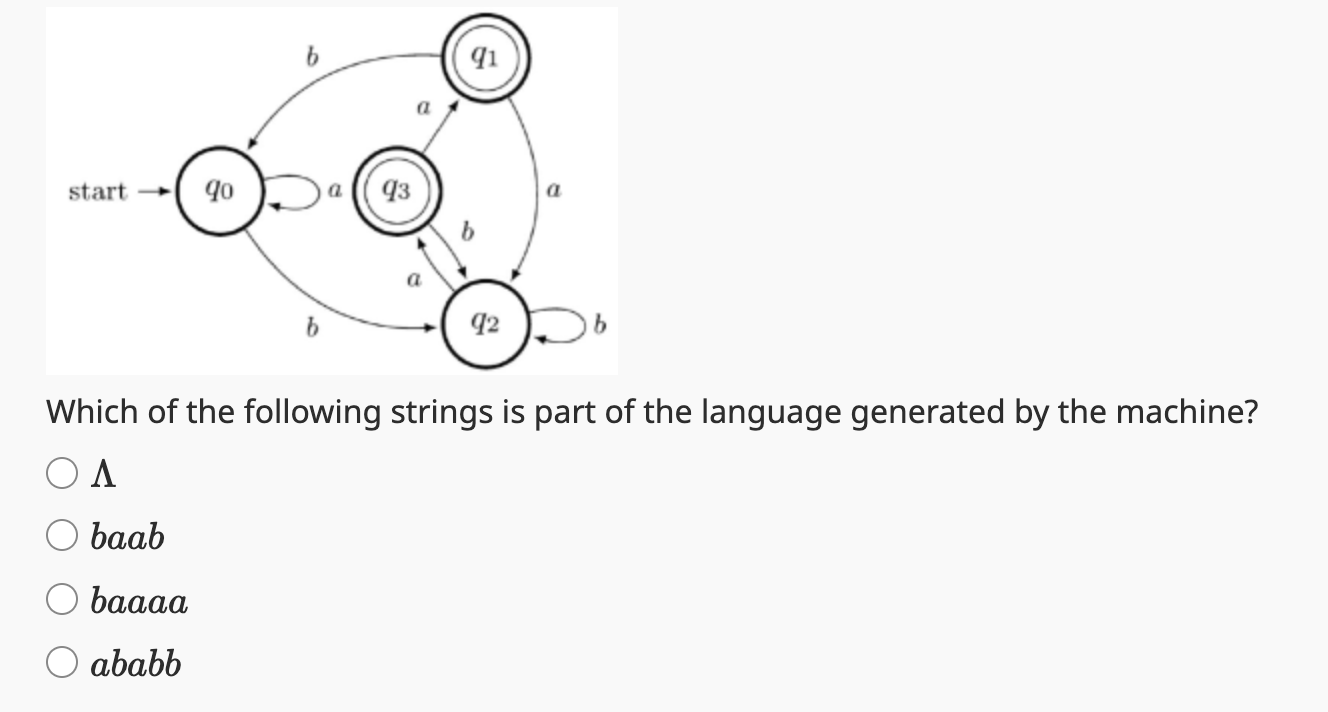 Solved Which of the following strings is part of the | Chegg.com