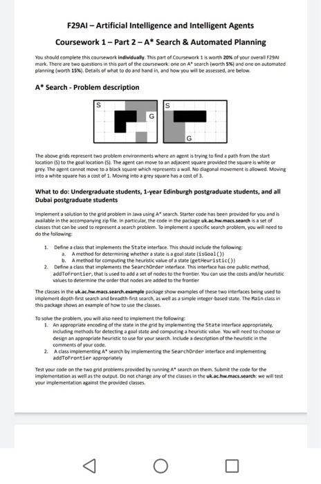 F29A1 - Artificial Intelligence and Intelligent | Chegg.com