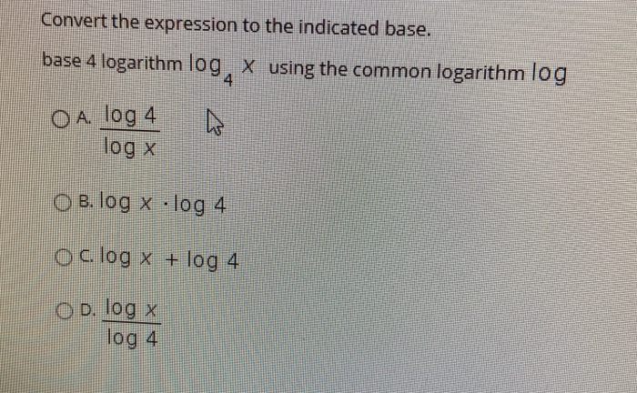 Solved Convert the expression to the indicated base. base 4 | Chegg.com