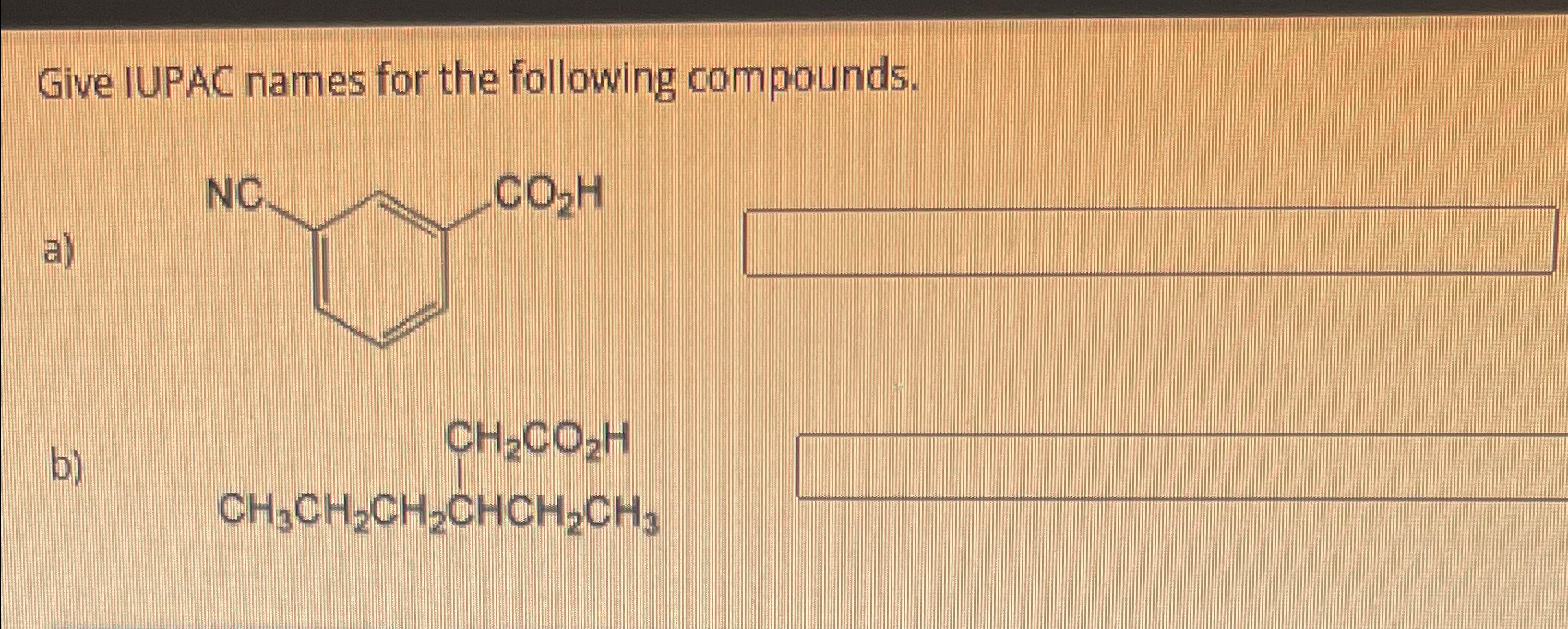 Solved Give IUPAC names for the following compounds.a)b) | Chegg.com