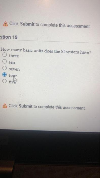 Solved A Click Submit to complete this assessment. stion 19 | Chegg.com