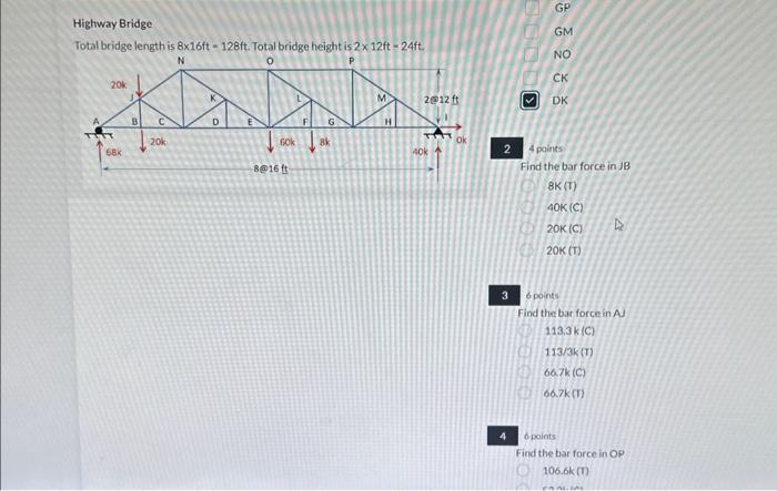 Solved Highway Bridge Total bridge length is 8×16ft=128ft. | Chegg.com