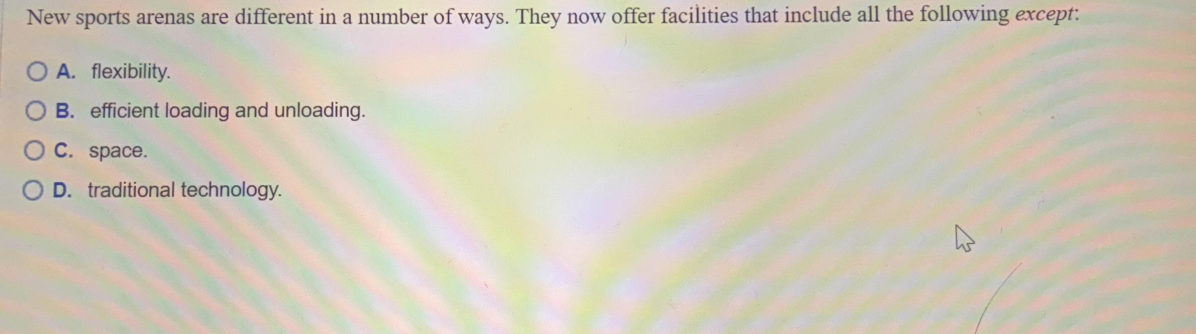 Solved New sports arenas are different in a number of ways. | Chegg.com