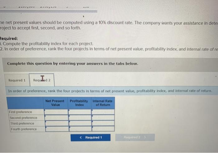 Solved Exercise 14-11 (Algo) Preference Ranking of | Chegg.com