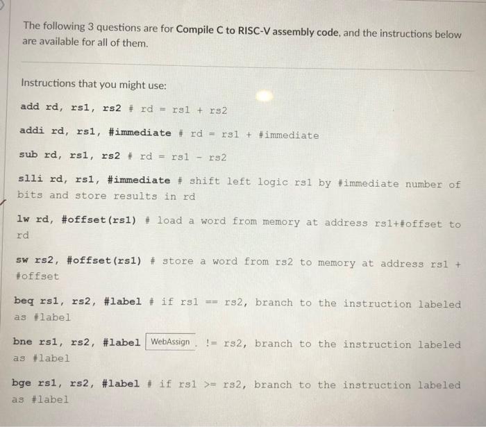 Solved Using ONLY the add, addi, sub and sili instruction to | Chegg.com
