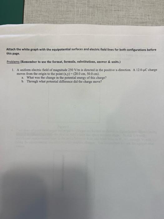 Solved Attach the white graph with the equipotential | Chegg.com