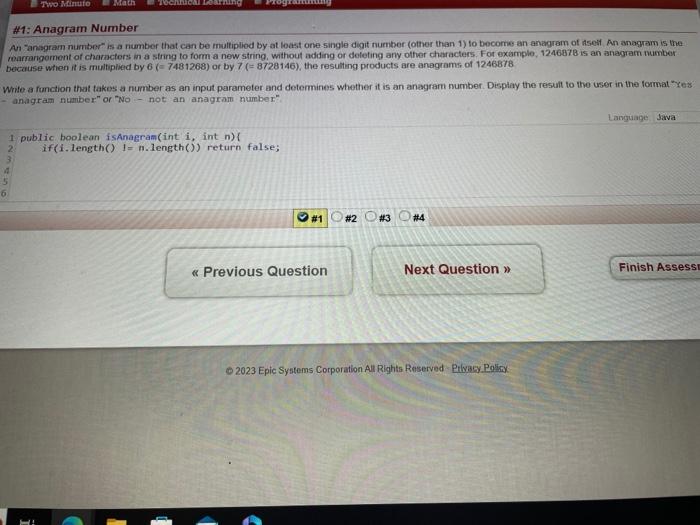 Solved An "ansgram number" is a number that can be | Chegg.com