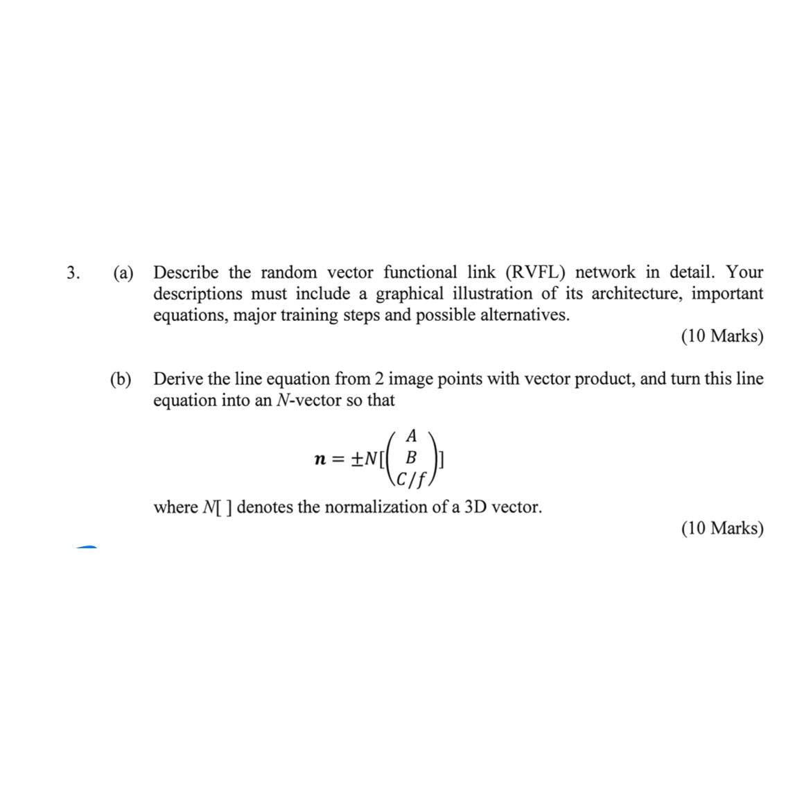 Solved A ﻿describe The Random Vector Functional Link