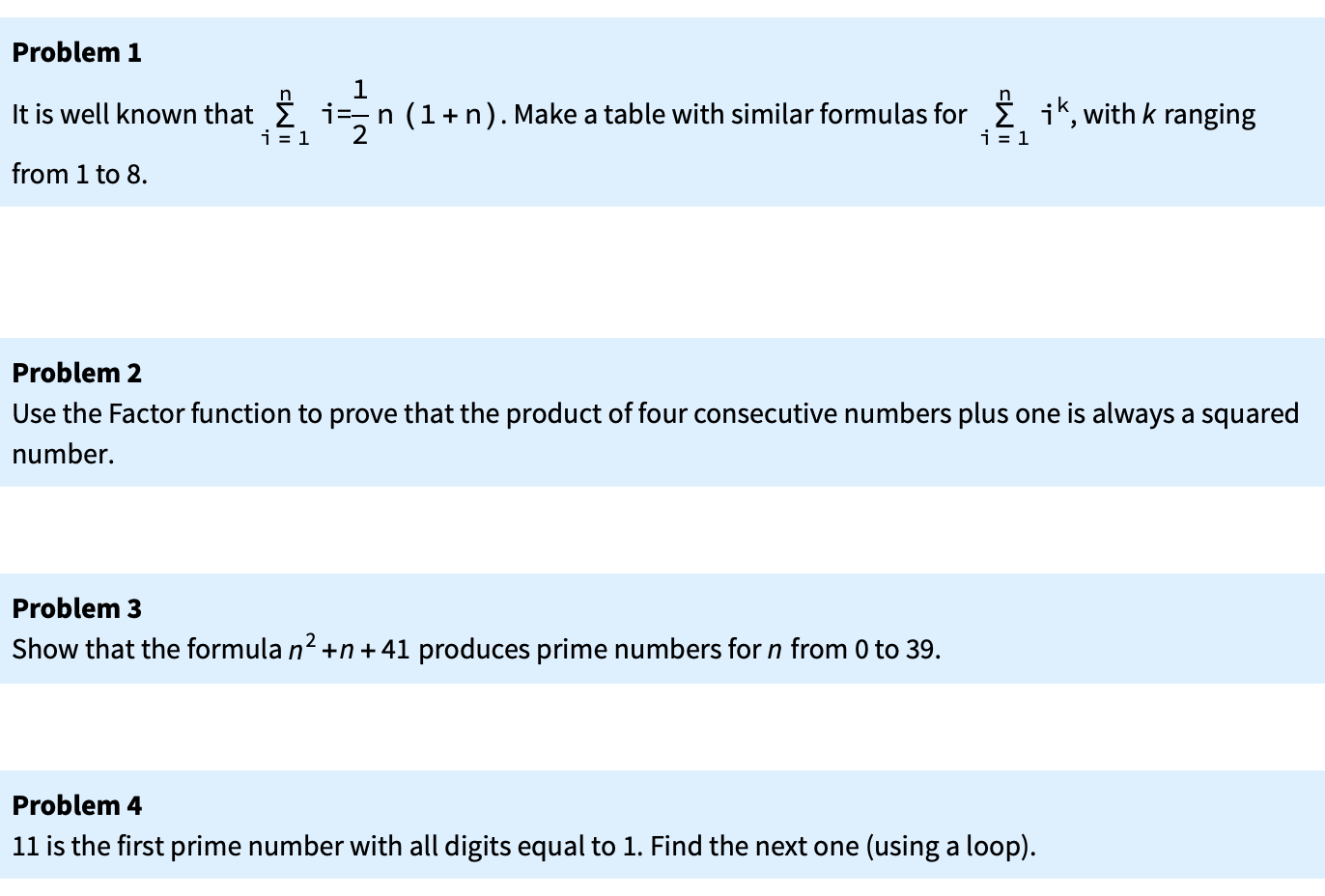 Solved In mathematica code : Problem 1It is well known that | Chegg.com