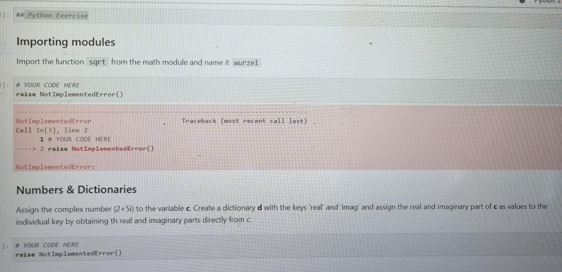 Solved Numbers \& Dictionaries Assign the complex number | Chegg.com