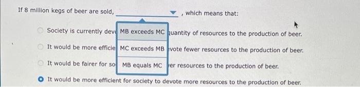 Solved 5. Using marginal analysis to find the efficient | Chegg.com