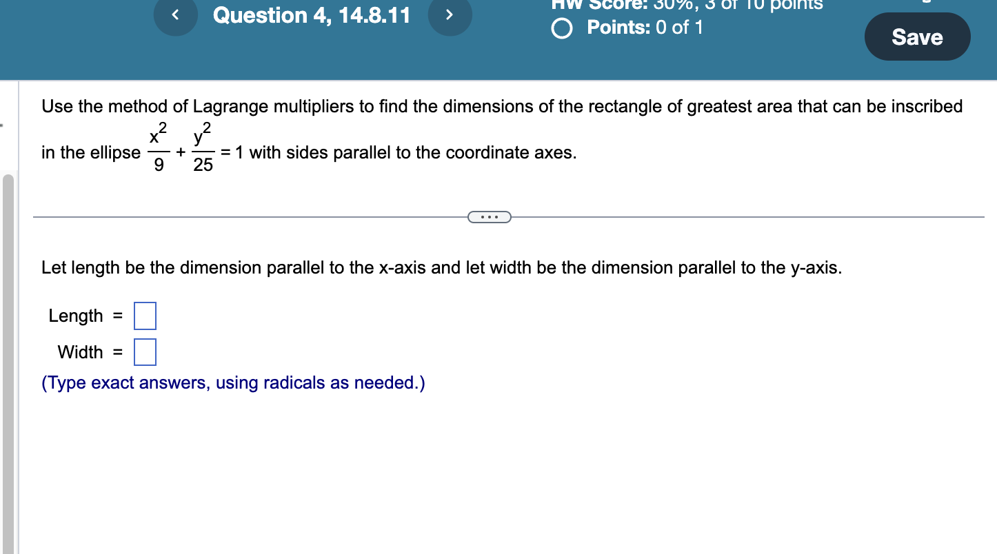 Solved Use the method of Lagrange multipliers to find the | Chegg.com