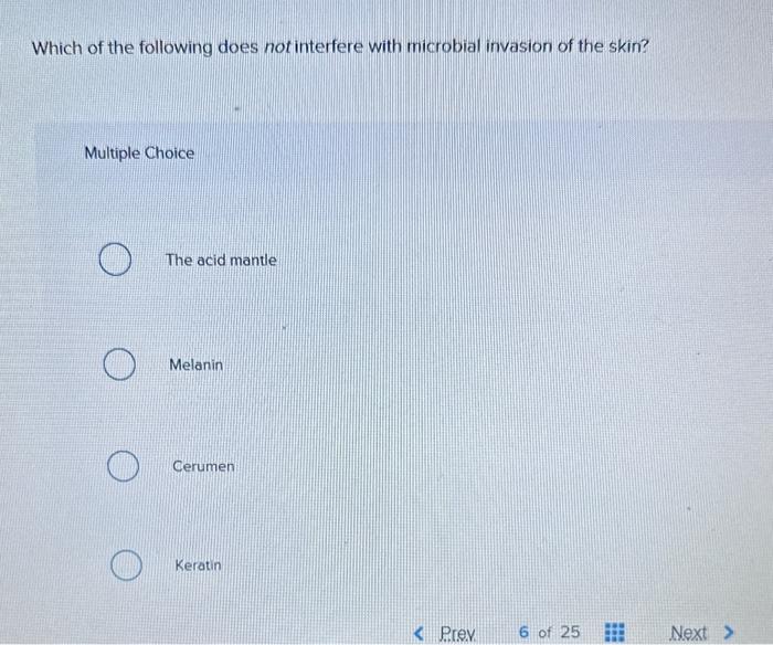 Solved Which of the following does not interfere with | Chegg.com