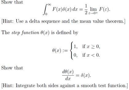 Show that [Hint: Use a delta sequence and the mean | Chegg.com