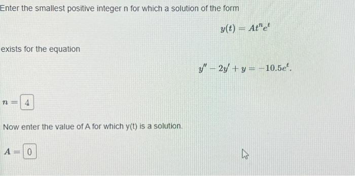 Enter the smallest positive integer \\( \\mathrm{n} | Chegg.com