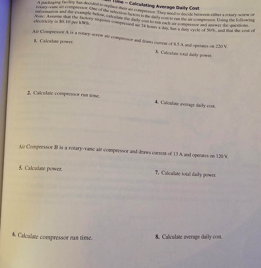 Solved A packaging facility has decided to replame - | Chegg.com