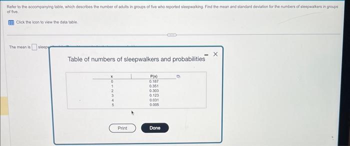 Solved of fine Cick the ioon la view the data table: Table | Chegg.com