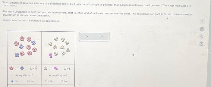 Solved Tiny samples of aqueous solutions are sketched below, | Chegg.com
