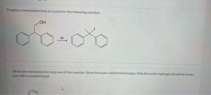 Solved Propose a mechanism that accounts for the following | Chegg.com