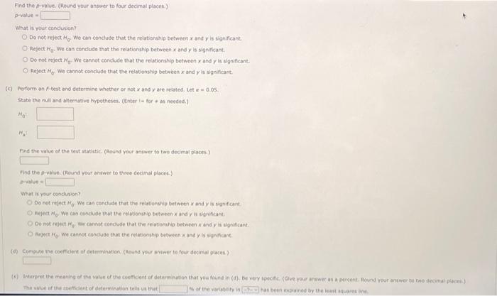 Solved Shown below is a portion of an Excel output for | Chegg.com