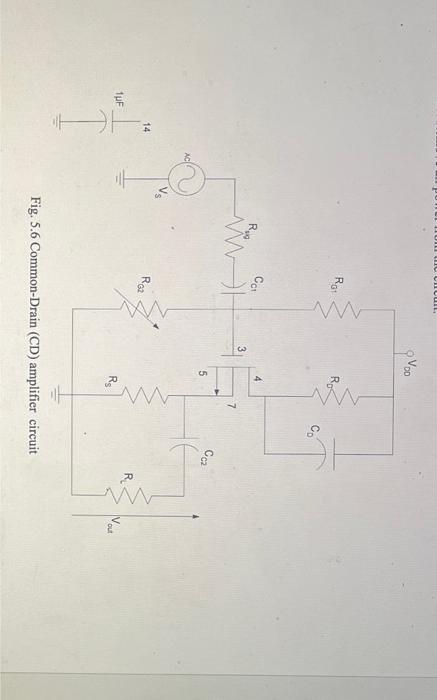 d. Removing the bypass capacitor Cs in the CS | Chegg.com