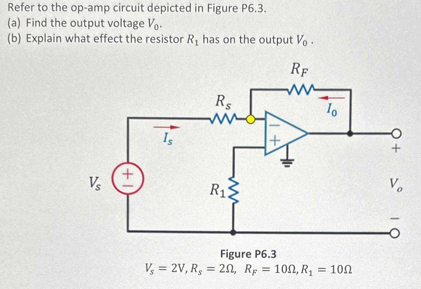 Solved Refer to the op-amp circuit depicted in Figure | Chegg.com