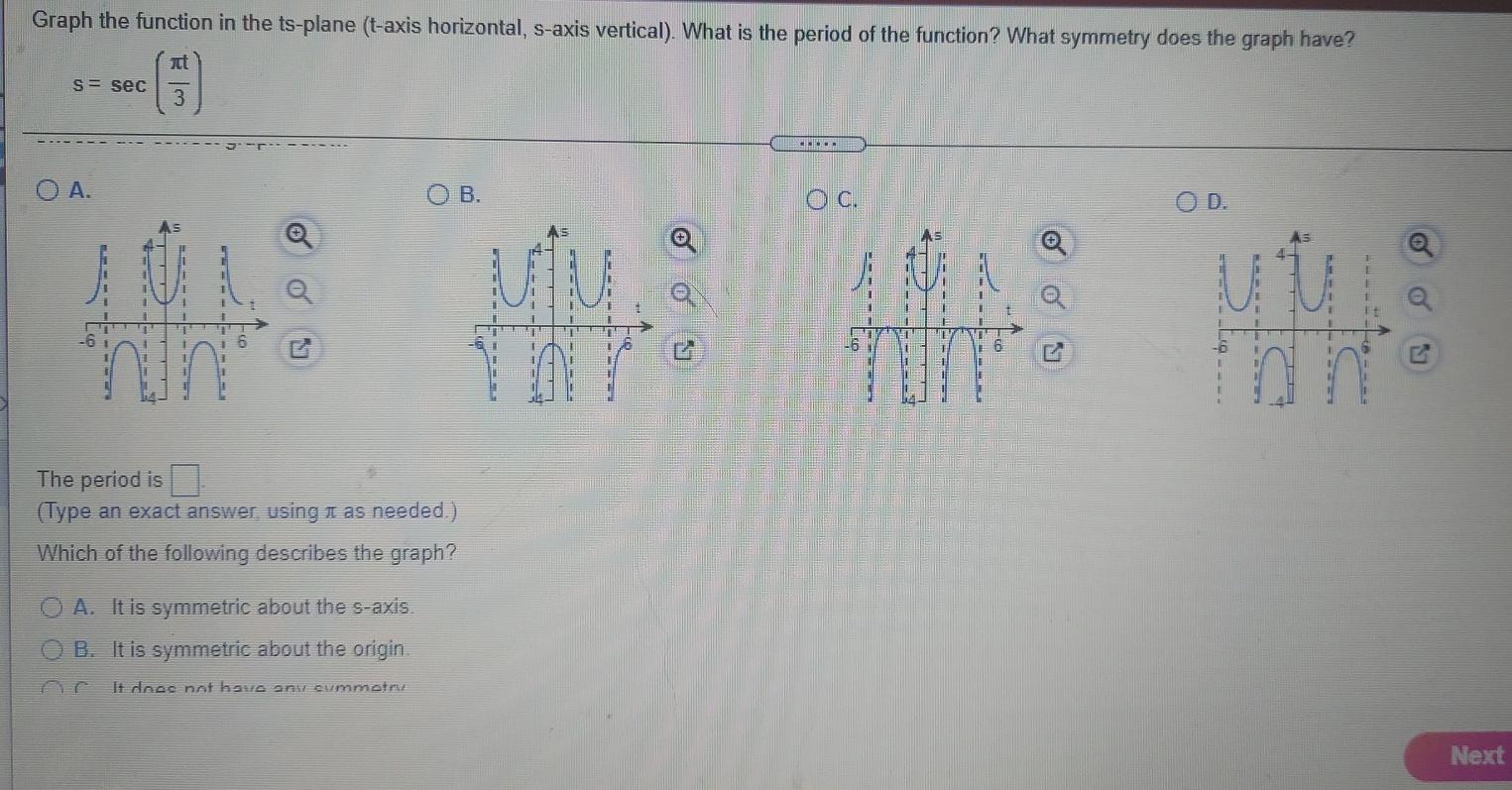 Solved Graph the function in the ts-plane (t-axis | Chegg.com