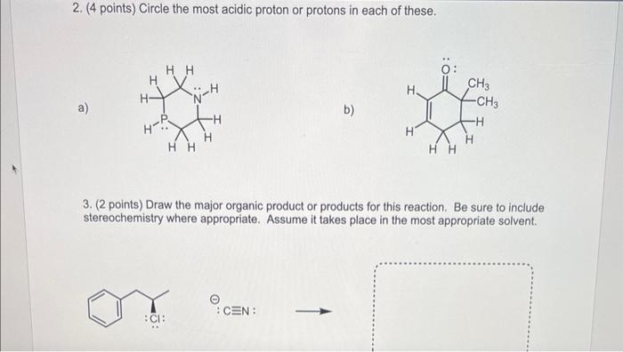 Solved 1. (4 points) Draw in the curved arrows for each of | Chegg.com