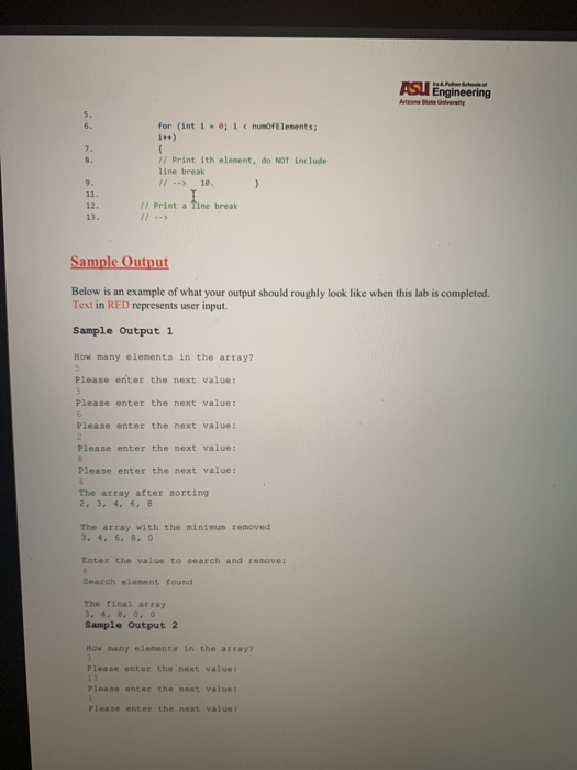 Solved ASU Engineering Ae State Uvety An CSE 110 Lab 9 What | Chegg.com