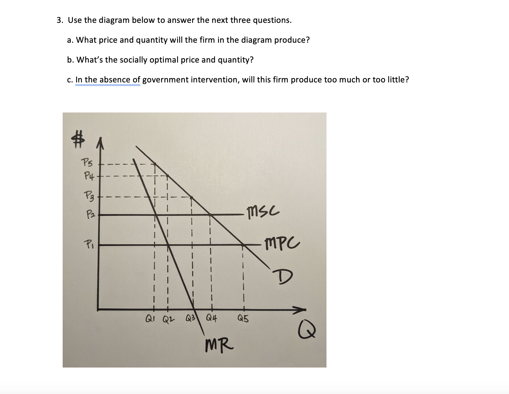 Solved Use the diagram below to answer the next three | Chegg.com