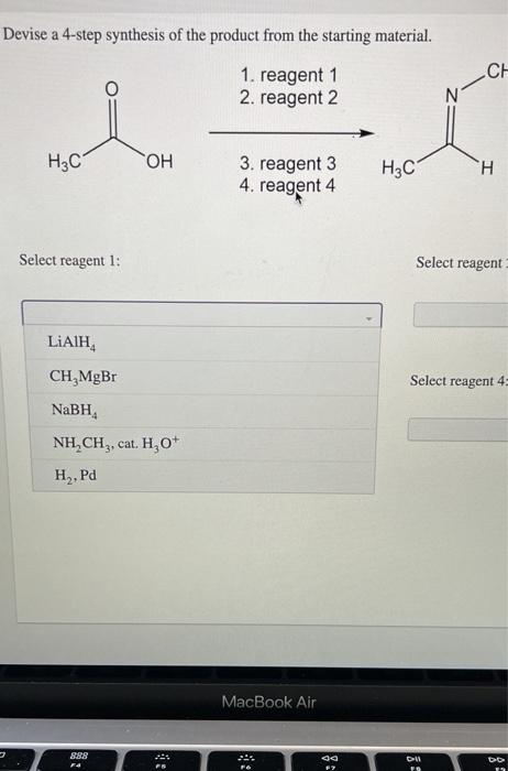 Solved Devise a 4-step synthesis of the product from the | Chegg.com