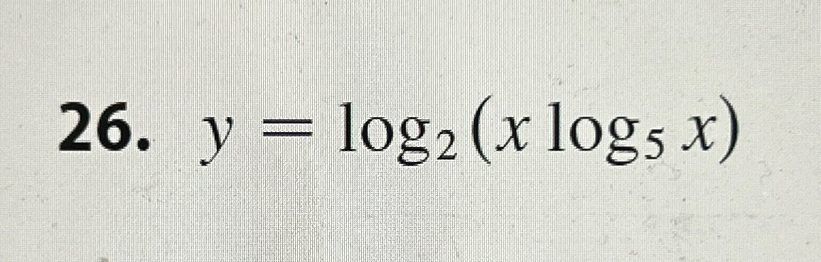 Solved y=log2(xlog5x)Differentiate the function | Chegg.com