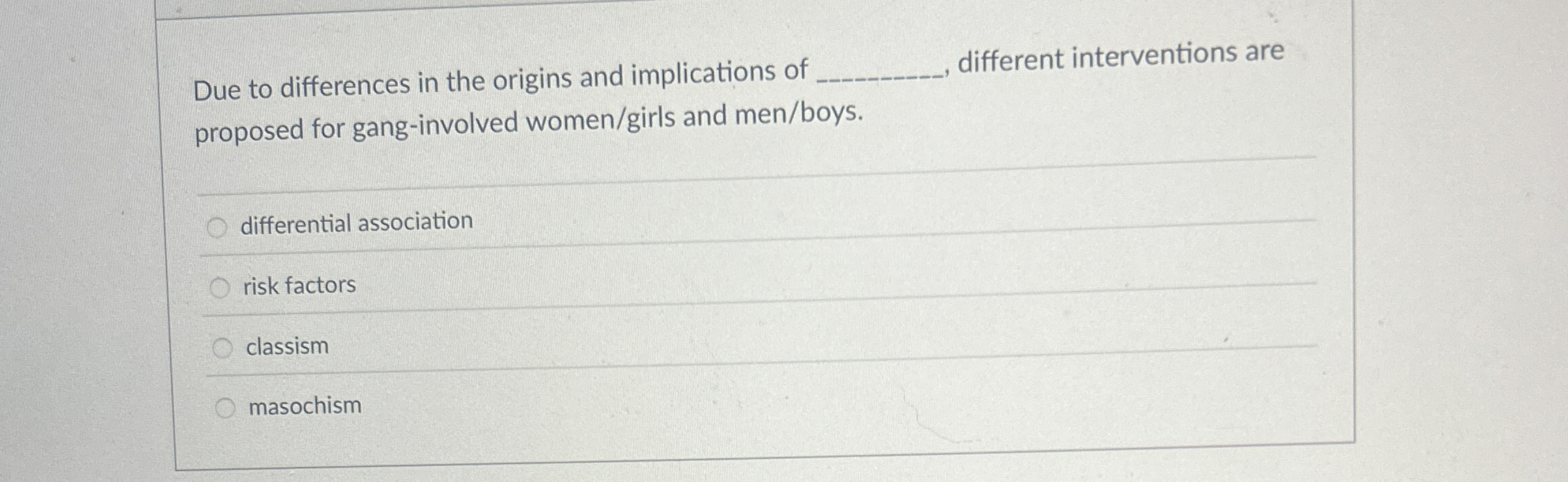 Solved Due to differences in the origins and implications of | Chegg.com