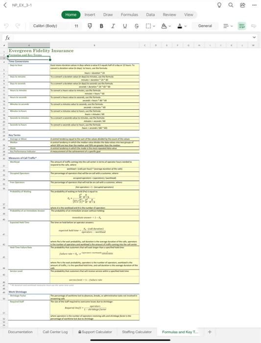 Excel Module 3 Performing Calculations with Formulas | Chegg.com