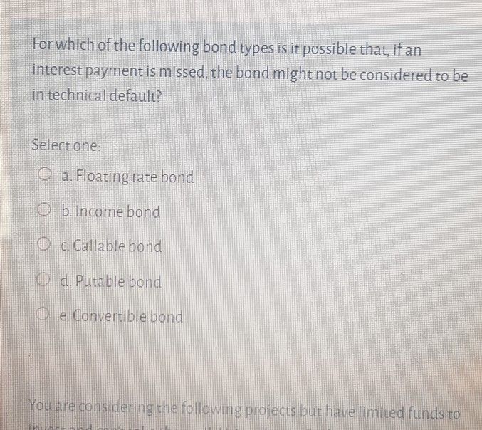 Solved For which of the following bond types is it possible | Chegg.com
