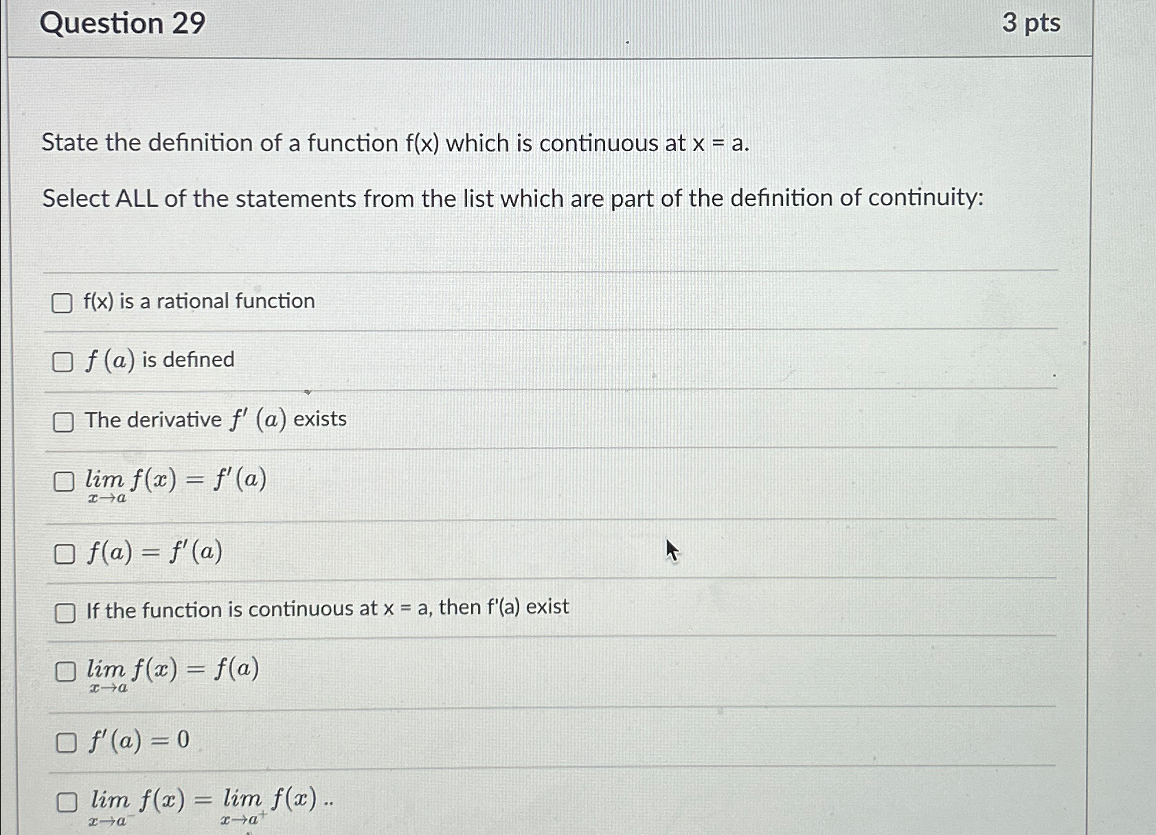 Solved Question 293ptsState the definition of a function | Chegg.com