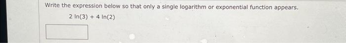 Solved Write the expression below so that only a single | Chegg.com