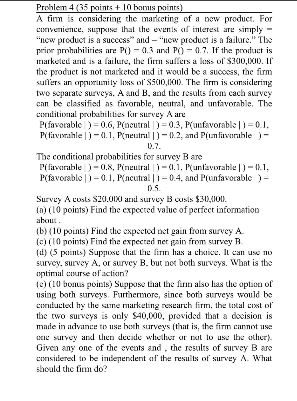 Solved Please write it inm a paper and post it.A firm is | Chegg.com