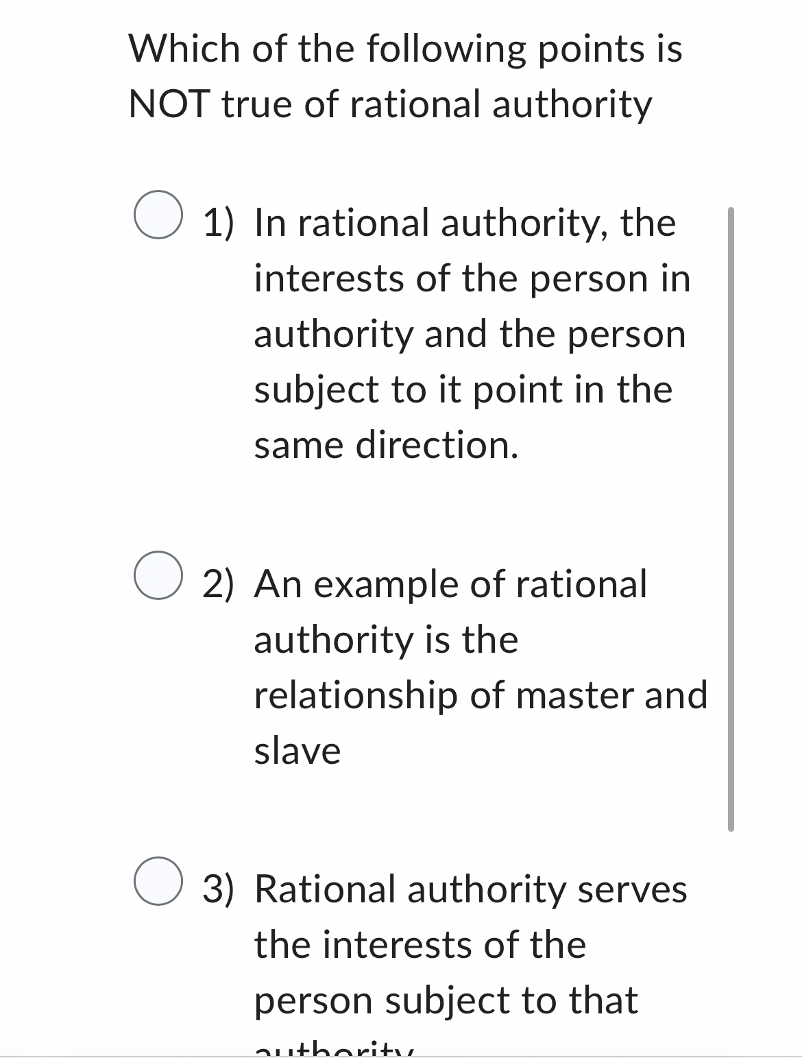 Solved Which of the following points is NOT true of rational | Chegg.com