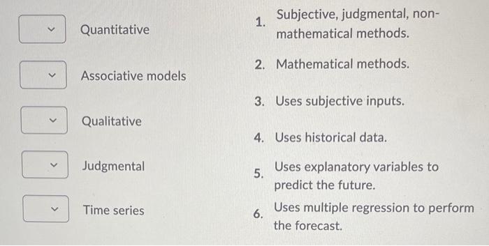 Solved Quantitative 1 Subjective Judgmental