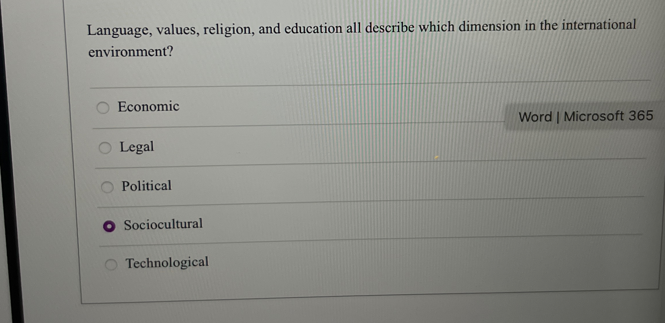 Solved Language, values, religion, and education all | Chegg.com