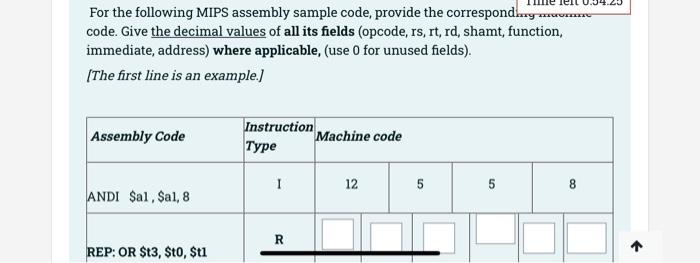 Solved XXXXXX For the following MIPS assembly sample code, | Chegg.com