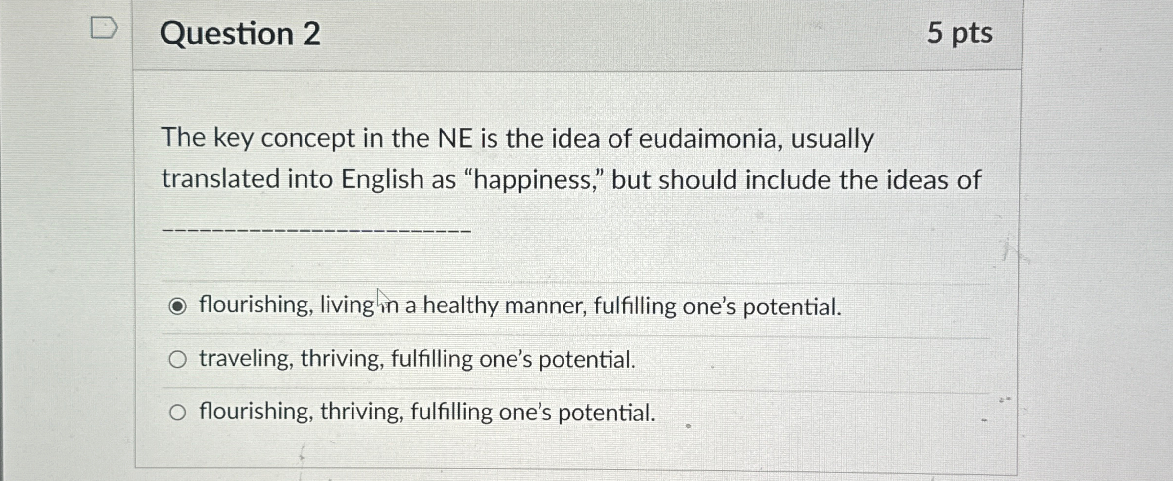 Solved Question 25 ptsThe key concept in the NE is the idea | Chegg.com Solved Question 25 ptsThe key concept in the NE is the idea | Chegg.com