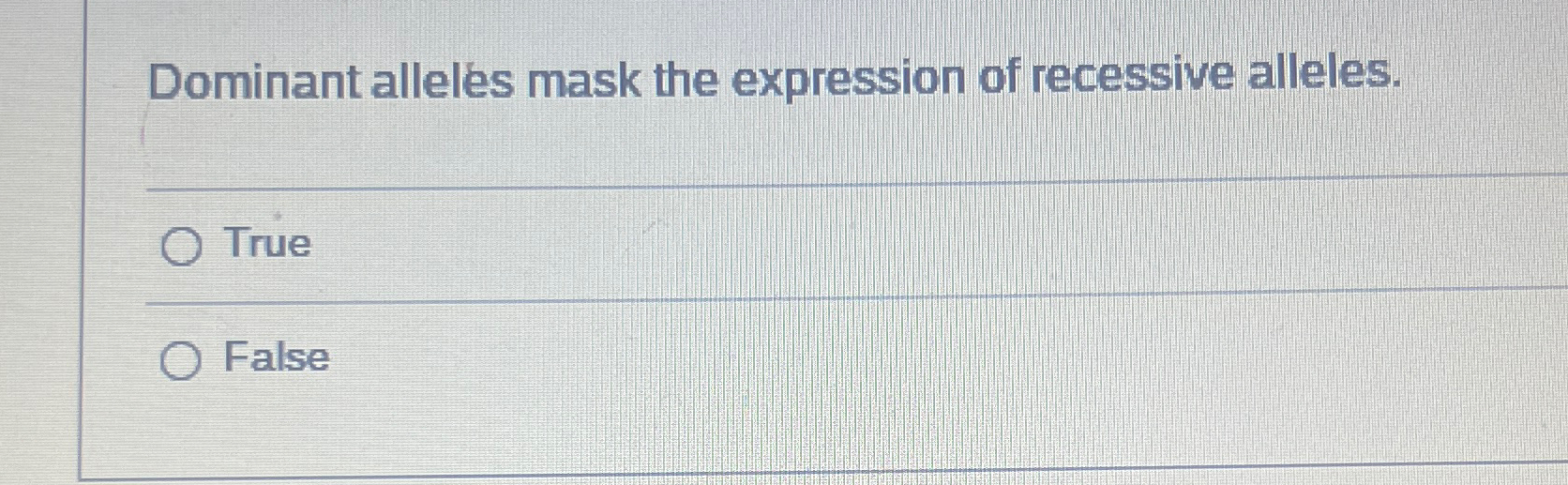 Solved Dominant alleles mask the expression of recessive | Chegg.com