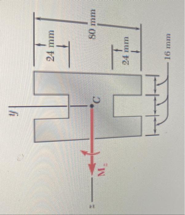 Solved A beam of the cross section shown is extruded from an | Chegg.com